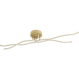 Eglo Deckenleuchte "RONCADE 2 Wand- / Deckenlampe - Stahl, Alu - LED - 37W - IP20", hellbraun, 1, H: 18,5cm, 1 Stk., Leuchten, Wohzimmerlampe, Esszimmerlampe, Flur, Schlafzimmer, L110xB16xH18,5 cm, Deckenleuchte