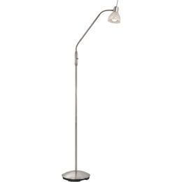 NOWA Stehlampe "DAYTONA", nickel matt, &Oslash; 23cm H: 150cm, 1 Stk., Leuchten, Stehlampe Wohnzimmer Schlafzimmer Flur Design-Leuchte, Stehlampe