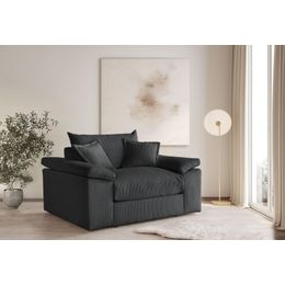 XXL-Sessel Home Affaire, B:151cm H:93cm T:123cmschwarz, 100% Polyester, Sessel, "Soft&Cosy, B: 151 cm - OTTO. Verl&auml;ssliche Qualit&auml;t.", Mega-Sessel,