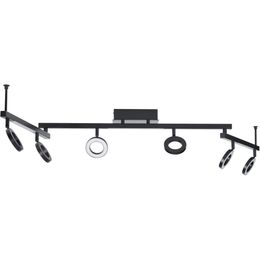 Eglo Deckenspot "CARDILLIO 1 Spotlampe - Alu, Stahl - LED;LED - 6X3,2W;3X3,3W - IP20", schwarz, 9, H: 19,5cm, 1 Stk., Leuchten, Wandleuchte, Wandspot, schwenkbar, Strahler, L158,5 x B8,5 x H19,5 cm, Deckenspot