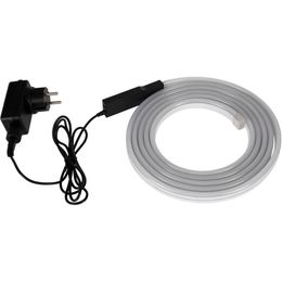 Eglo LED-Streifen "Flatneon-z LED Stripe, ZigBee, LED Streifen, Sprachsteuerung, IP44", wei&szlig;, Flammen 1 Stk., Kabell&auml;nge 3m x Gesamtl&auml;nge 5,1m, Lichterketten, Leuchtband/-stab - L300 x B1,8 x H0,8 cm - wei&szlig; - 21W inkl., LED-Streifen
