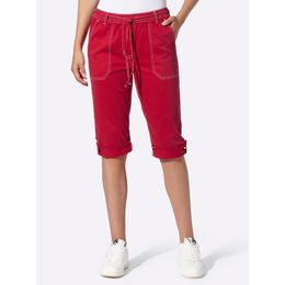 7/8-Jeans Heine, Herren, Gr. 40, Normalgr&ouml;&szlig;en, rot, 98% Baumwolle, 2% Elasthan, unifarben, kurz, Jeans