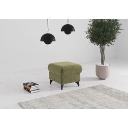 Sit & More Polsterhocker SIT & MORE, B:58cm H:48cm T:58cmhellgr&uuml;n, 100% Polyester, Hocker, "Glendale", mit Stauraum