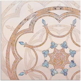Wandbild Artland "Boho Mandala", beige (farbe bild(er): natur), B:50cm H:50cm, Bilder, f&uuml;r Innen- und Au&szlig;enbereich geeignet, Outdoorbild