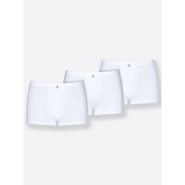 Panty Bugatti, Herren, Gr. 7, 3 Stk., wei&szlig; (3 st&uuml;ck wei&szlig;), 95% Baumwolle, 5% Elasthan, Unterhosen Panty