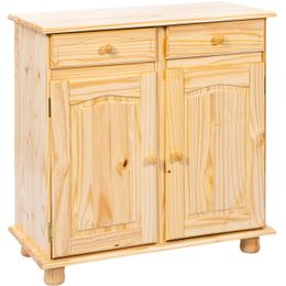 Anrichte Inter Link "Kommode Pamina", natur, B:88cm H:87cm T:43cm, Massivholz, Sideboards, Kiefer Massiv, Landhaus, BxTxH: ca. 88 x 43 x 87 cm