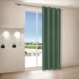 Gardine "Aurora", gr&uuml;n, B:140cm H:245cm, Polyester, HOME LIVING BY GERSTER, Gardinen, Gardine, SB-&Ouml;senschal "Aurora" aus Dekostoff