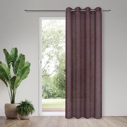 Gardine "Eleonora", rot, B:140cm H:245cm, Polyester, HOME LIVING BY GERSTER, Gardinen, Gardine, SB-&Ouml;senschal "Eleonora"
