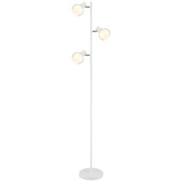 Globo LIGHTING Stehlampe "TOKKI", H: 154cm, 1 Stk.wei&szlig; matt, Wohnzimmer, Leuchten, Stehlampe Wohnzimmer Schlafzimmer Flur Design-Leuchte