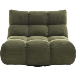 1,5-Sitzer Home Affaire, B:112cm H:85cm T:108cmmoos, 95% Polyester, 5% Nylon, Sofas, "Cozy Bubble, 360 drehbarer Sessel, Breite 107cm", mit eleganter