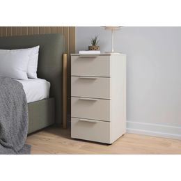 Kommode, B:40cm H:81cm T:42cmbeige, beige mattglas (champagner), LeGer Home by Lena Gercke, Holzwerkstoff, Schlafzimmer, Sideboards, "Kommode