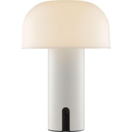 Brilliant LED Außen-Tischleuchte "Mattis", 1, Ø 15cm H: 21cm, 1 Stk.beige, Leuchten, mit Akku, 21 x 15 cm, 240 lm, 2700 K, dimmbar, IP44