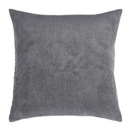 Dekokissen Pad "CASUAL", grau, unifarben, B:60cm L:60cm, Polyacryl, Polyester, Dekokissen_Sitzkissen_Kissenh&uuml;llen, Made in Europe, Uni Farben, verschiedene Gr&ouml;&szlig;en