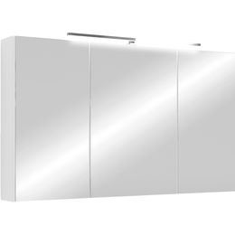 Spiegelschrank ByLiving "Serie Spree, in vielen Breiten erh&auml;ltlich", wei&szlig;, B:100cm H:60cm T:15cm, FSC-zertifizierter Holzwerkstoff, Schr&auml;nke, Spiegelschrank, Soft-Close, LED Beleuchtung mit Schalter- und Steckdosenbox