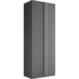 Dreht&uuml;renschrank Inosign "Jupiter, Kleiderschrank in 3 Breiten, trendiges Steingrau, Griffblende", steinfarben (ardesia), B:92cm H:240cm T:55cm, FSC-zertifizierter Holzwerkstoff, Schr&auml;nke, Dreht&uuml;renschrank, B/H 92/240 cm, 2-t&uuml;rig, 22 mm starker Boden, funktional