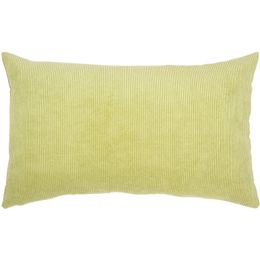 Dekokissen Pad "CASUAL", gr&uuml;n, unifarben, B:35cm L:60cm, Polyacryl, Polyester, Dekokissen_Sitzkissen_Kissenh&uuml;llen, Made in Europe, Uni Farben, verschiedene Gr&ouml;&szlig;en