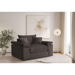 XXL-Sessel Home Affaire, B:151cm H:93cm T:123cmdunkelbraun, 100% Polyester, Sessel, "Soft&Cosy, B: 151 cm - OTTO. Verl&auml;ssliche Qualit&auml;t.",