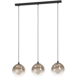 Eglo H&auml;ngeleuchte "ARISCANI 1 Pendellampe - Stahl - E27 - 3X60W - IP20", schwarz, 3, H: 110cm, 1 Stk., Leuchten, H&auml;ngelampe, Deckenlampe, Wohnzimmer, Esszimmer, L76,5 x B16,5 x H110cm, H&auml;ngeleuchte