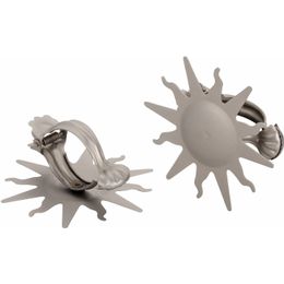 Dekoklammer f&uuml;r Raffhalter GOOD LIFE "Sonne" Gr. 1, silberfarben, B:8cm H:8cm, Metall, Raffhalter, f&uuml;r Stoffe und Vorh&auml;nge