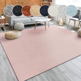 Teppich Paco Home "Porto 890", rosa (ros&eacute;), B:120cm H:13mm L:170cm, Obermaterial: 100% Polypropylen, Teppiche, Teppich, Kurzflor, Uni-Farben, ideal im Wohnzimmer & Schlafzimmer