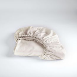 Spannbettlaken Cinderella "Cinderella Sundays Satin, f&uuml;r Matratzen bis 25 cm H&ouml;he", beige (sand), B:90cm L:210cm, Satin, Obermaterial: 100% Baumwolle, Bettlaken, Spannbettlaken, f&uuml;r Matratzen bis 25 cm H&ouml;he