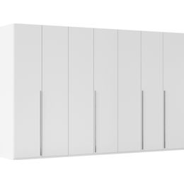 Dreht&uuml;renschrank Rauch "Kleiderschrank Schrank Garderobe W&auml;scheschrank BESTSELLER MONTCLAR", alpinwei&szlig;, griffe chrom, B:350cm H:223cm T:60cm, Holzwerkstoff, Schr&auml;nke, Dreht&uuml;renschrank, Front in Glas/Hochglanz/Dekor/Grauspiegel in 5 Breiten MADE IN GERMANY, Topseller