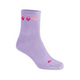 LIEBLINGSST&Uuml;CK Langsocken LIEBLINGSST&Uuml;CK "Lovely Socks "HannahL " aus Baumwollmix", Damen, Gr. 35-38, 878, pale lila, Baumwolle, Elasthan, Polyamid, normal, Socken, mit Baumwoll-Anteil