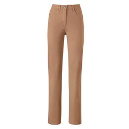 5-Pocket-Jeans Casual Looks, Damen, Gr. 88, Langgr&ouml;&szlig;en, braun (camel), 98% Baumwolle, 2% Elasthan, unifarben, lang, Jeans 5-Pocket-Jeans, Topseller
