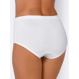 w&auml;schepur Taillenslip W&Auml;SCHEPUR, Damen, Gr. 38, 5 Stk., wei&szlig;, 100% Baumwolle, Unterhosen Taillenslip
