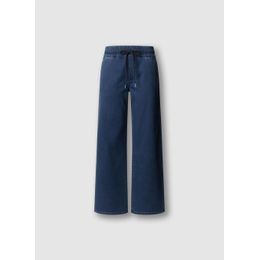 Jogg Pants Pepe Jeans "LOOSE JOGGER EVA", Damen, Gr. 28, L&auml;nge 32, mid blau, Denim/Jeans, Obermaterial: 58% Baumwolle, 29% Modal, 11% Polyester, 2% Elasthan, loose fit lang, Jeans, Mid Waist, Straight Leg