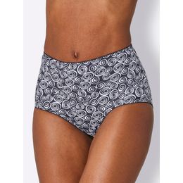 Taillenslip, Damen, Gr. 40, 10 Stk., schwarz-wei&szlig; (5x wei&szlig;, schwarz, 5x schwarz, wei&szlig;), 95% Baumwolle, 5% Elasthan, Unterhosen Taillenslip