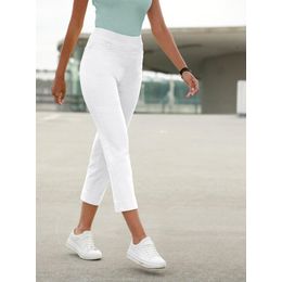 7/8-Jeans Inspirationen, Damen, Gr. 19, Kurzgr&ouml;&szlig;en, wei&szlig;, 56% Baumwolle, 31% Modal, 10% Polyester, 3% Elasthan, unifarben, 7/8-L&auml;nge, Jeans