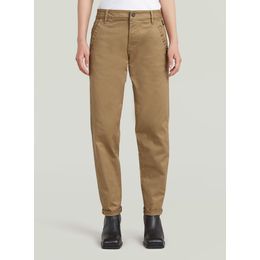 G-Star Raw Chinohose G-STAR "Kate Boyfriend Hose", Damen, Gr. 31, Länge 32, safari, Obermaterial: 50% Baumwolle, 47% Baumwolle, 3% Elasthan, Hosen Chinohose