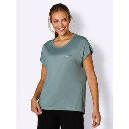 T-Shirt Catamaran "Sportshirt", Damen, Gr. 40/42, jade, 92% Polyester, 8% Elasthan, unifarben, Rundhals, Shirts T-Shirt