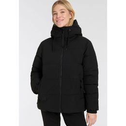 Steppjacke Icepeak "ADAMAN", M&auml;dchen, Gr. 44, schwarz, Web, Obermaterial: 100% Polyester. Futter: 100% Polyester. Wattierung: 100% Polyester, regular fit h&uuml;ftlang, Jacken Steppjacke, wasserabweisendes Au&szlig;enmaterial, Regular Fit