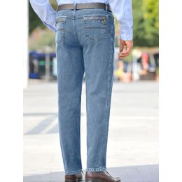 Dehnbund-Jeans CLASSIC, Herren, Gr. 50, Normalgr&ouml;&szlig;en, blau (blau, bleached), 98% Baumwolle, 2% Elasthan, unifarben, lang, Jeans