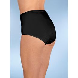 Taillenslip Nina von C., Damen, Gr. 40, 3 Stk., schwarz, 93% Baumwolle, 7% Elasthan, Unterhosen Taillenslip