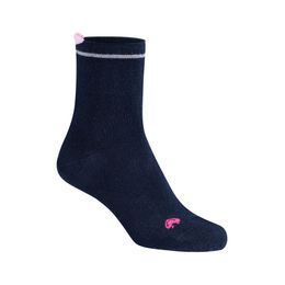 LIEBLINGSST&Uuml;CK Langsocken LIEBLINGSST&Uuml;CK "Lovely Socks "KellyEP" aus Baumwollmix", Damen, Gr. 35-38, 490, navy, Baumwolle, Elasthan, Polyamid, metallisierte Fasern, normal, Socken, mit Baumwoll-Anteil