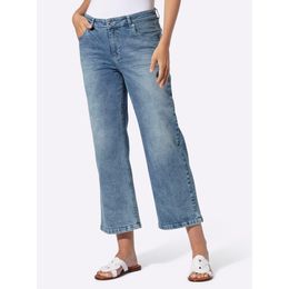 7/8-Jeans Heine, Herren, Gr. 34, Normalgr&ouml;&szlig;en, blau, bleached, 98% Baumwolle, 2% Elasthan, unifarben, 7/8-L&auml;nge, Jeans