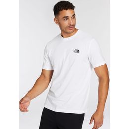 T-Shirt The North Face "M SS SIMPLE DOME TEE", Damen, Gr. XL, weiß (tnf weiß), Jersey, Obermaterial: 60% Baumwolle, 40% Polyester, unifarben, normal, Rundhals, Shirts T-Shirt