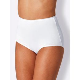 Taillenslip Schiesser, Damen, Gr. 42, 2 Stk., wei&szlig;, 95% Baumwolle, 5% Elasthan, Unterhosen Taillenslip