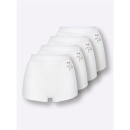 w&auml;schepur Panty W&Auml;SCHEPUR, Damen, Gr. 42, 4 Stk., wei&szlig;, 95% Baumwolle, 5% Elasthan, Unterhosen Panty