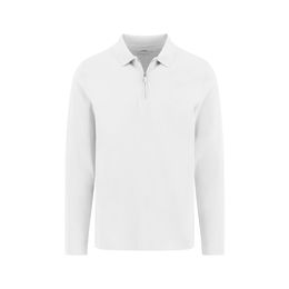 Langarmshirt Fynch-Hatton, Damen, Gr. 4XL, new sanftes wei&szlig;, Web, Obermaterial: 100% Baumwolle, unifarben, normal h&uuml;ftbedeckend, Rundhals, Shirts Langarmshirt, mit Zipper und Hemdkragen
