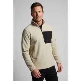 Fleecepullover Icepeak "Icepeak CREIL", Herren, Gr. L, dust, Obermaterial: 100% Polyester, Sweatshirts Fleecepullover, sportlicher Stil, aus Polyester