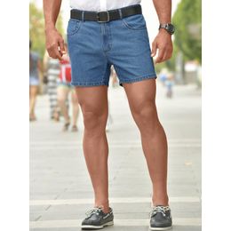 Jeansshorts Catamaran, Herren, Gr. 50, Normalgrößen, blau (blau, bleached), 100% Baumwolle, unifarben, kurz, Jeans Jeansshorts