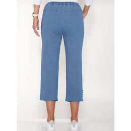 7/8-Jeans Classic Basics, Damen, Gr. 38, Normalgr&ouml;&szlig;en, blau (blau, bleached), 81% Baumwolle, 17% Polyester, 2% Elasthan, unifarben, 7/8-L&auml;nge, Jeans