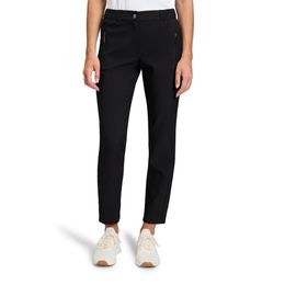 Stretch-Hose Betty Barclay "Damen mit elastischem Bund", Damen, Gr. 44, Normalgr&ouml;&szlig;en, schwarz, Obermaterial: 86% Polyester, 14% Elasthan, relaxed fit 7/8-L&auml;nge, Hosen, Rei&szlig;verschluss