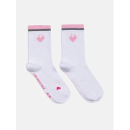 LIEBLINGSST&Uuml;CK Langsocken LIEBLINGSST&Uuml;CK "KellyEP - 3er Pack Regular Socken", Damen, Gr. 35-38, wei&szlig;, Baumwolle, Elasthan, Polyamid, metallisierte Fasern, normal, Socken, mit Baumwoll-Anteil