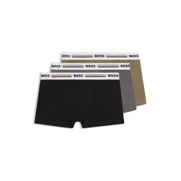 Trunk BOSS "3P Reviv", Damen, Gr. L, 3 Stk., open miscellaneous 984, Jersey, Obermaterial: 95% Viskose, 5% Elasthan, k&ouml;rpernah, Unterhosen, mit engem Bein