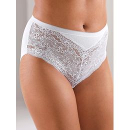 w&auml;schepur Taillenslip W&Auml;SCHEPUR, Damen, Gr. 46, 3 Stk., wei&szlig;, 95% Baumwolle, 5% Elasthan, Unterhosen Taillenslip